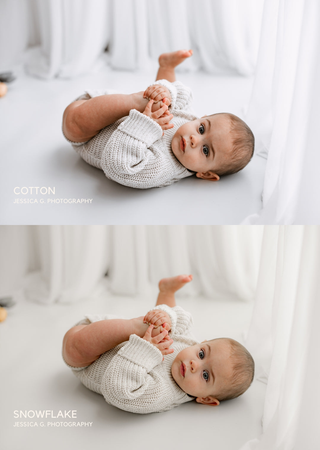 What is the difference between Cotton Presets and Snowflake Presets? – Jessica G. Photography